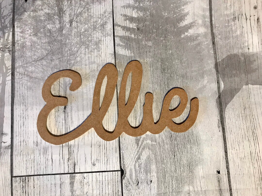 Name Mdf Words 13cm Tall 130mm Tall Letters Wall Plaques - Etsy