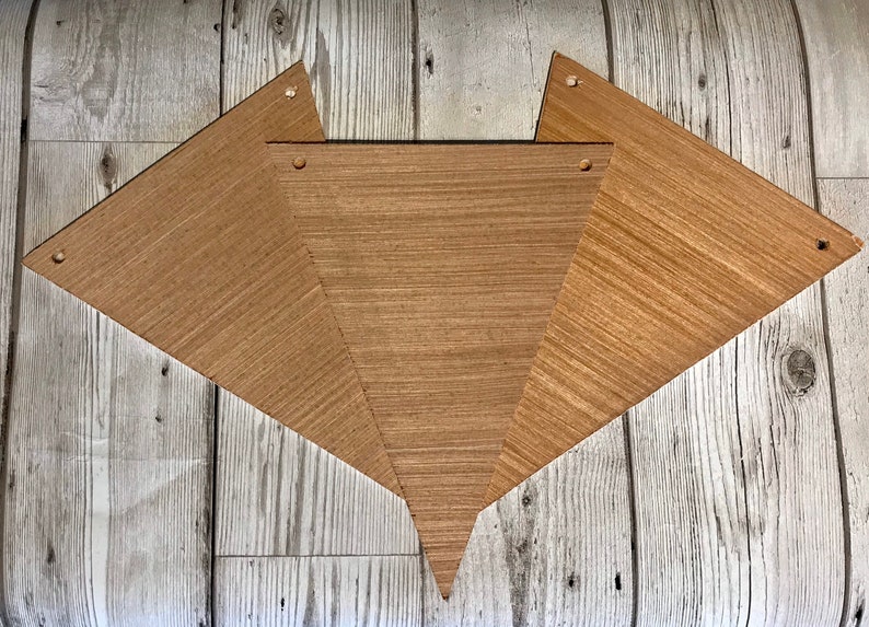 Triangle Mdf/plywood Bunting With 2 X Drill Holes Wooden - Etsy