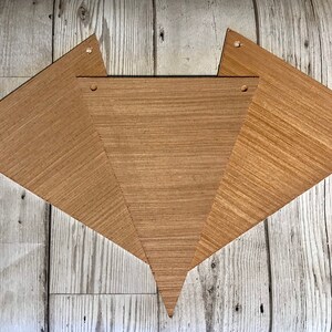 Triangle Mdf/plywood Bunting, With 2 X Drill Holes, Wooden Bunting ...