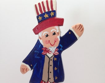 Wooden Uncle Sam - Etsy