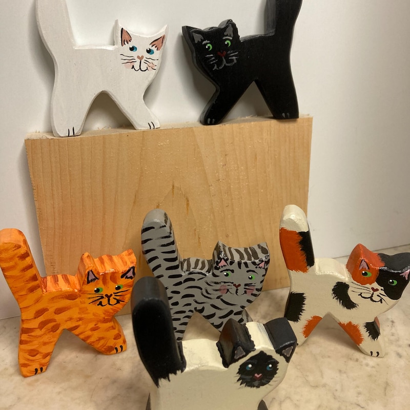 Wooden Cat Toys - Etsy