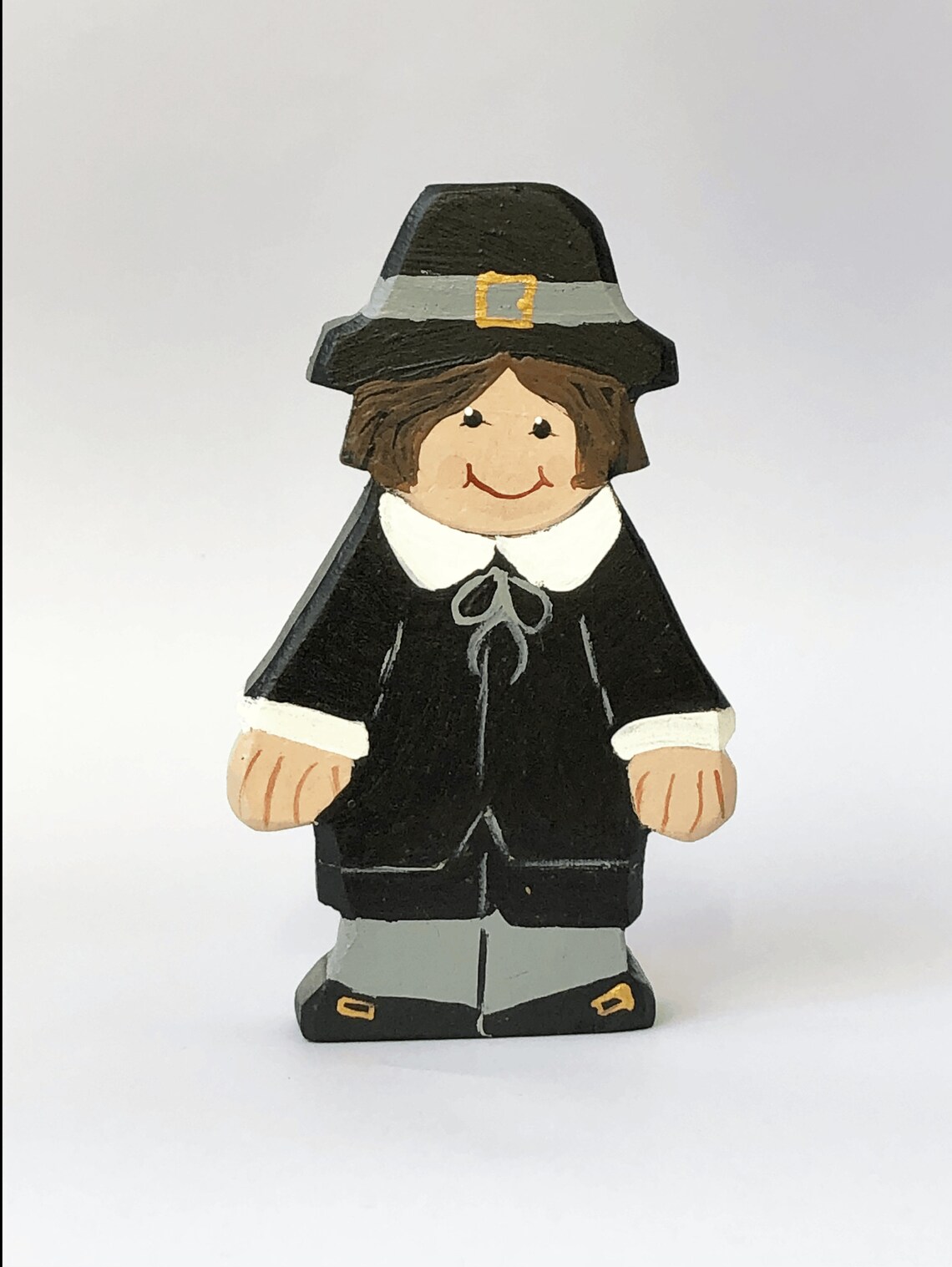 Wooden Fall Decor - Thanksgiving Pilgrim Set - Etsy