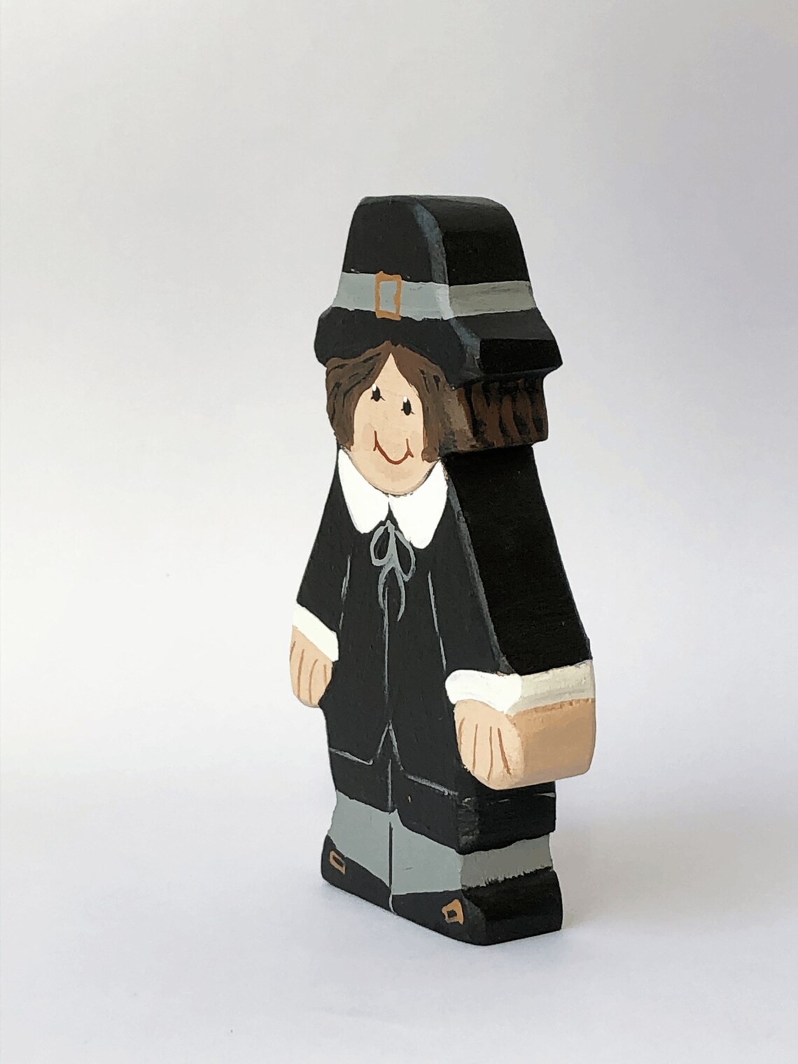 Wooden Fall Decor - Thanksgiving Pilgrim Set - Etsy