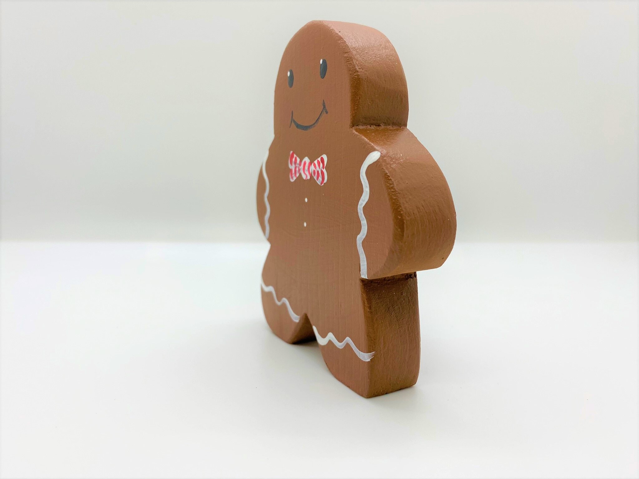 Medium Wooden Standing Gingerbread Figurines Christmas Decor | Etsy