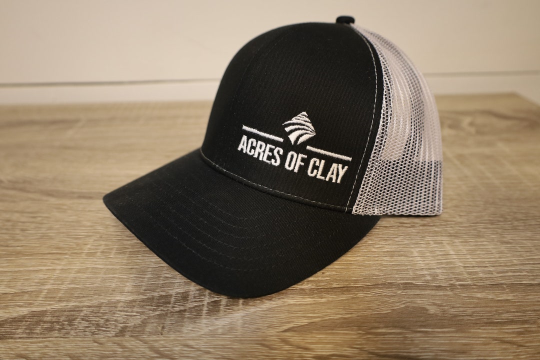 Acres of Clay Hat Black With White Mesh - Etsy