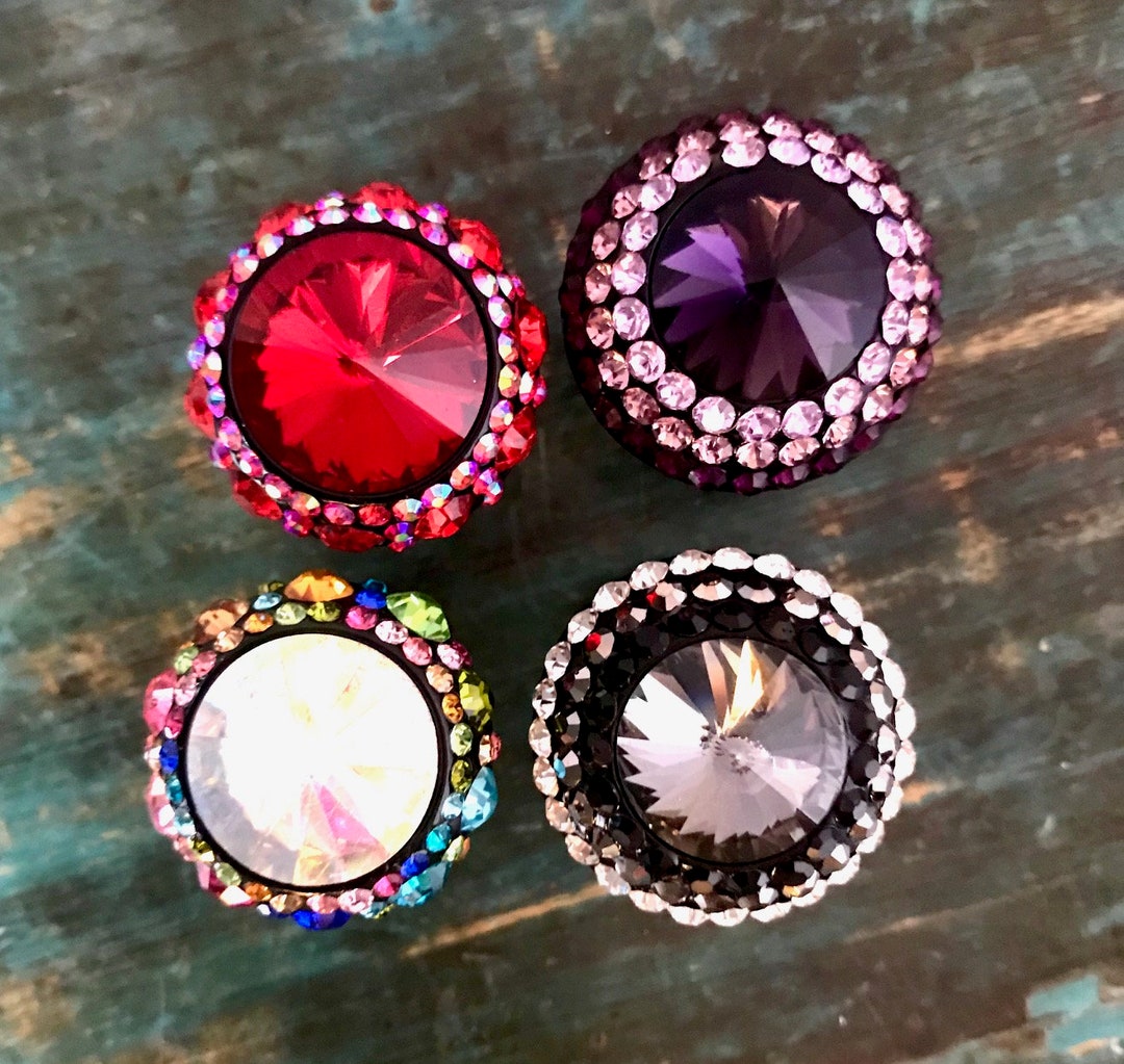 Crystal Stretch Rings - Etsy