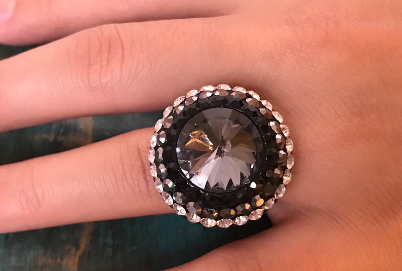 Crystal Stretch Rings - Etsy