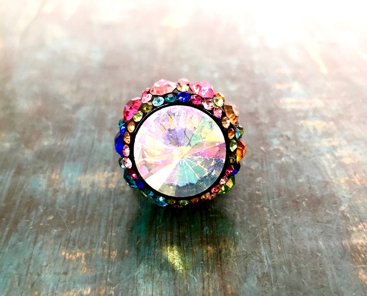 Crystal Stretch Rings - Etsy