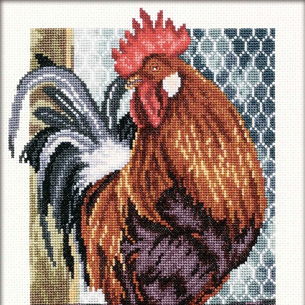 Chicken Cross Stitch - Etsy