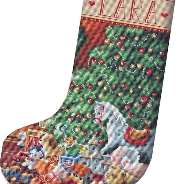 Counted Cross Stitch Christmas Stocking - Etsy