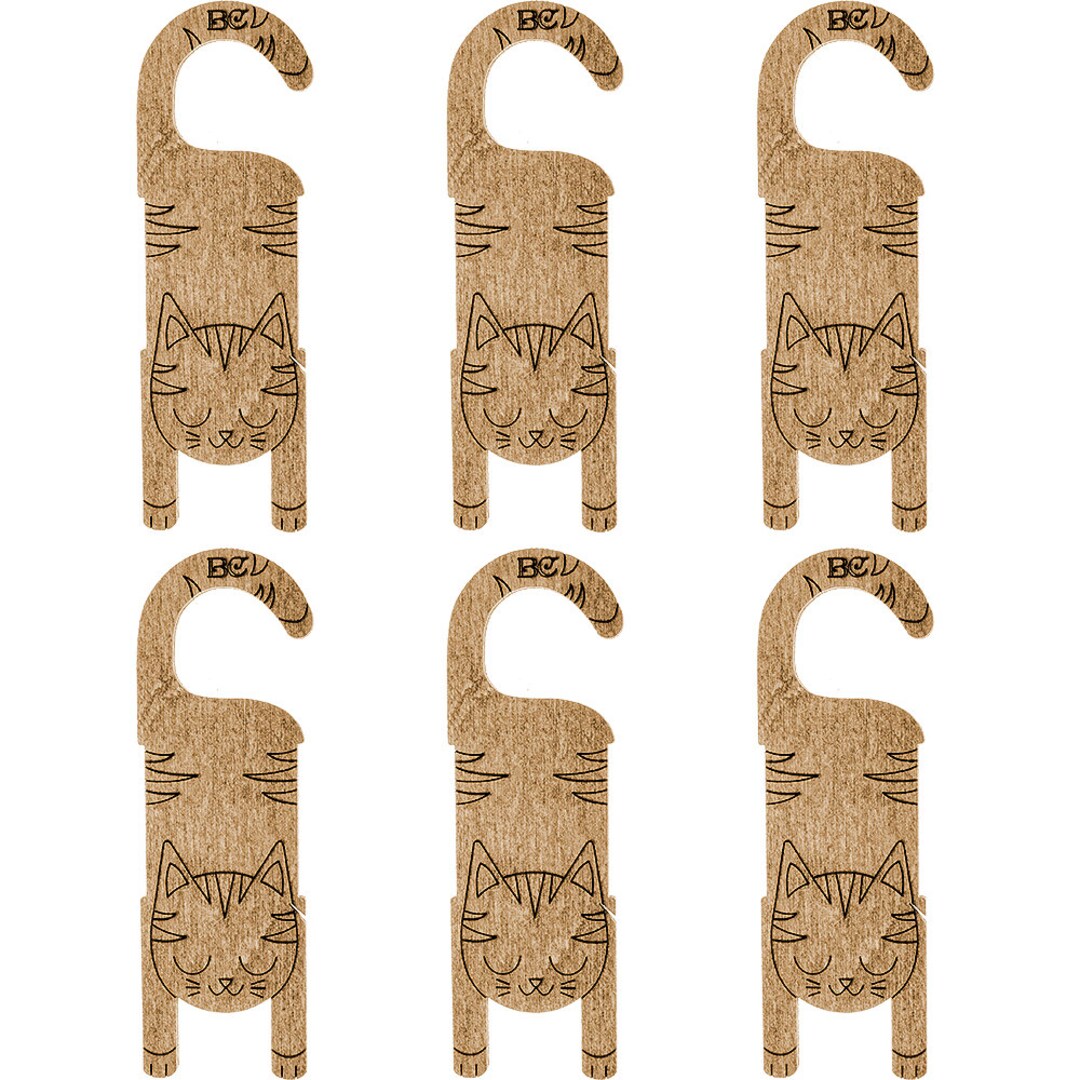 Cat Floss Bobbins. Cute Sleeping Kitty Sewing Spools. Plywood Floss ...
