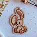 Rabbit Diamond Painting Charm Kit by Wizardi. Beginner Animal Diamond ...