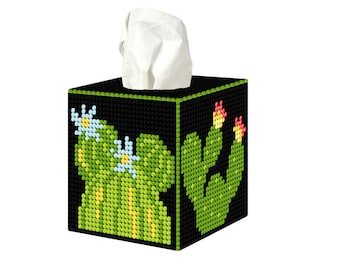 Needlepoint Tissue Box Cover, New, Handmade - Etsy