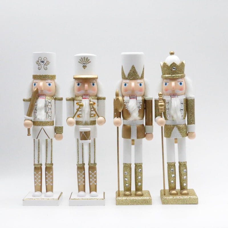 Gold Nutcracker Figurines - Etsy