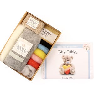 Tatty Teddy Everyday Needle Felting Kit for Beginners - Adorable Animal ...