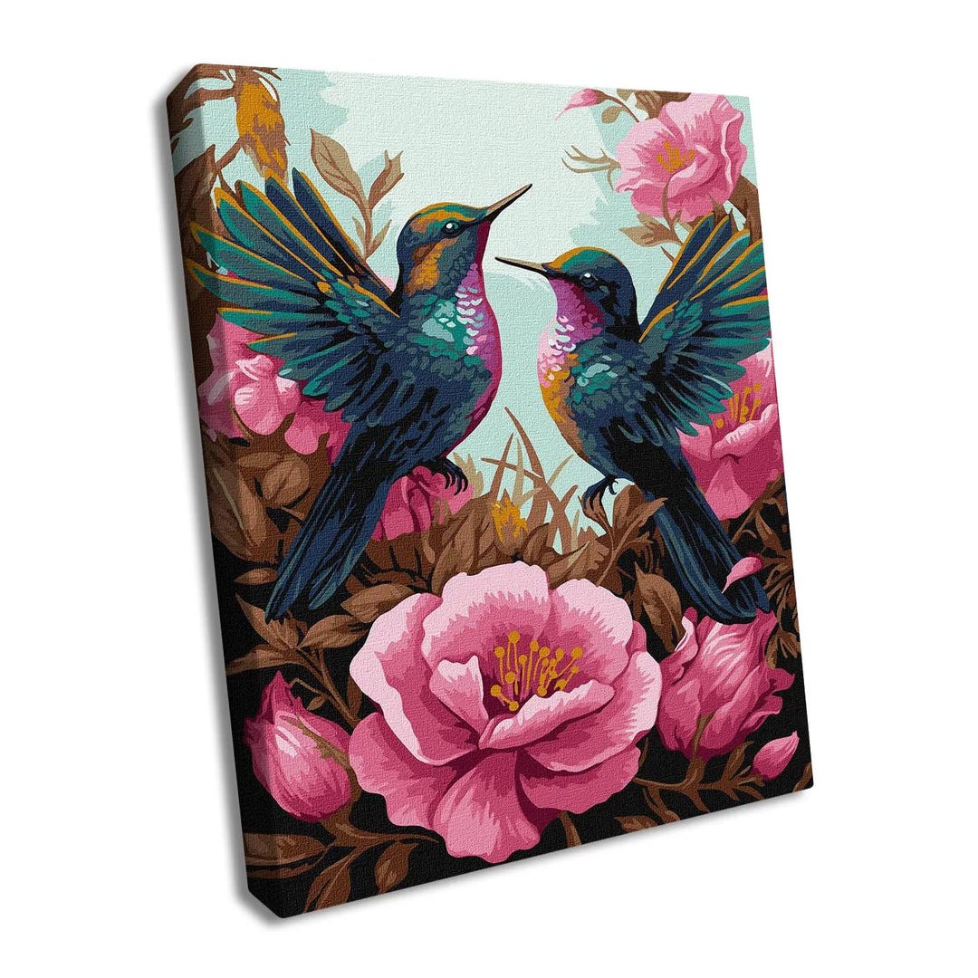 Sophisticated Hummingbirds - Paint by Numbers Kit. Birds Painting. USA ...