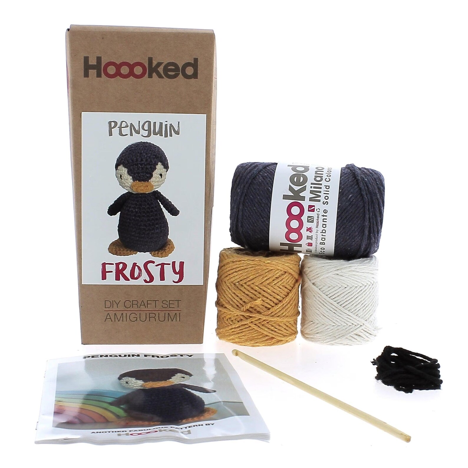 DIY Crochet Kits Highland Cow Aidan, Ghost Boo and Pinguin Frosty ...