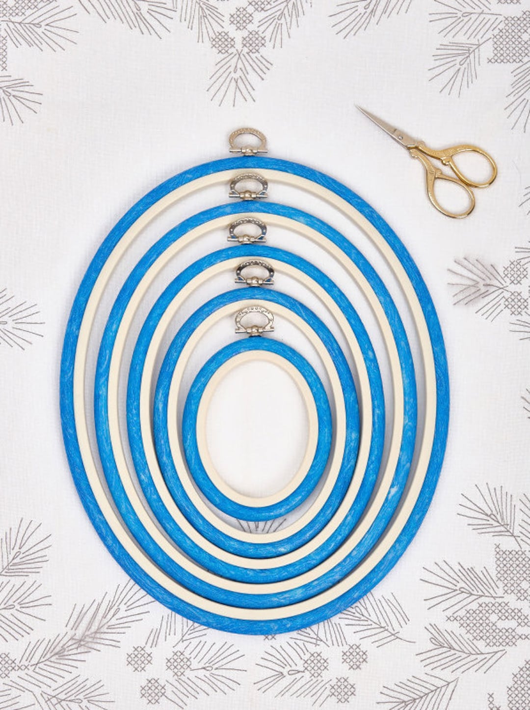 Oval Flexi Hoop Nurge Blue in Different Sizes. Good Stretch Plastic ...