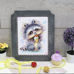 Square Grey Wooden Frame for Cross Stitch. Delicate Openwork Cut ...