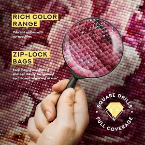 Diamond Painting Art Little Girl's Footprint. Beginner Diamond Art on ...