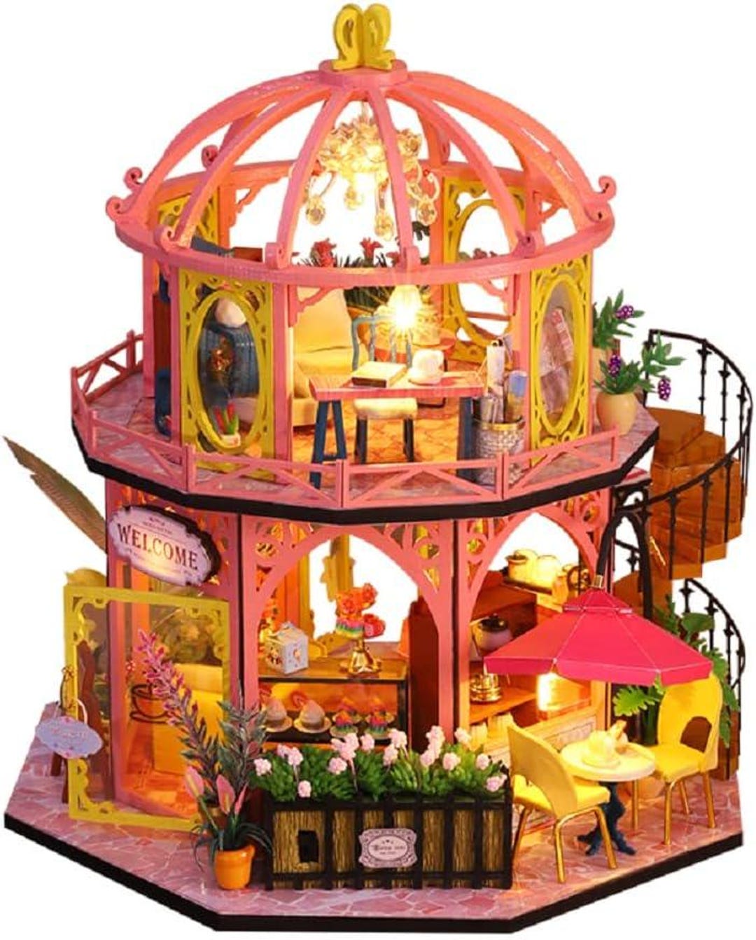 Miniature Roombox Kit. DIY Home Decor Dollhouse Kit With Furniture and ...