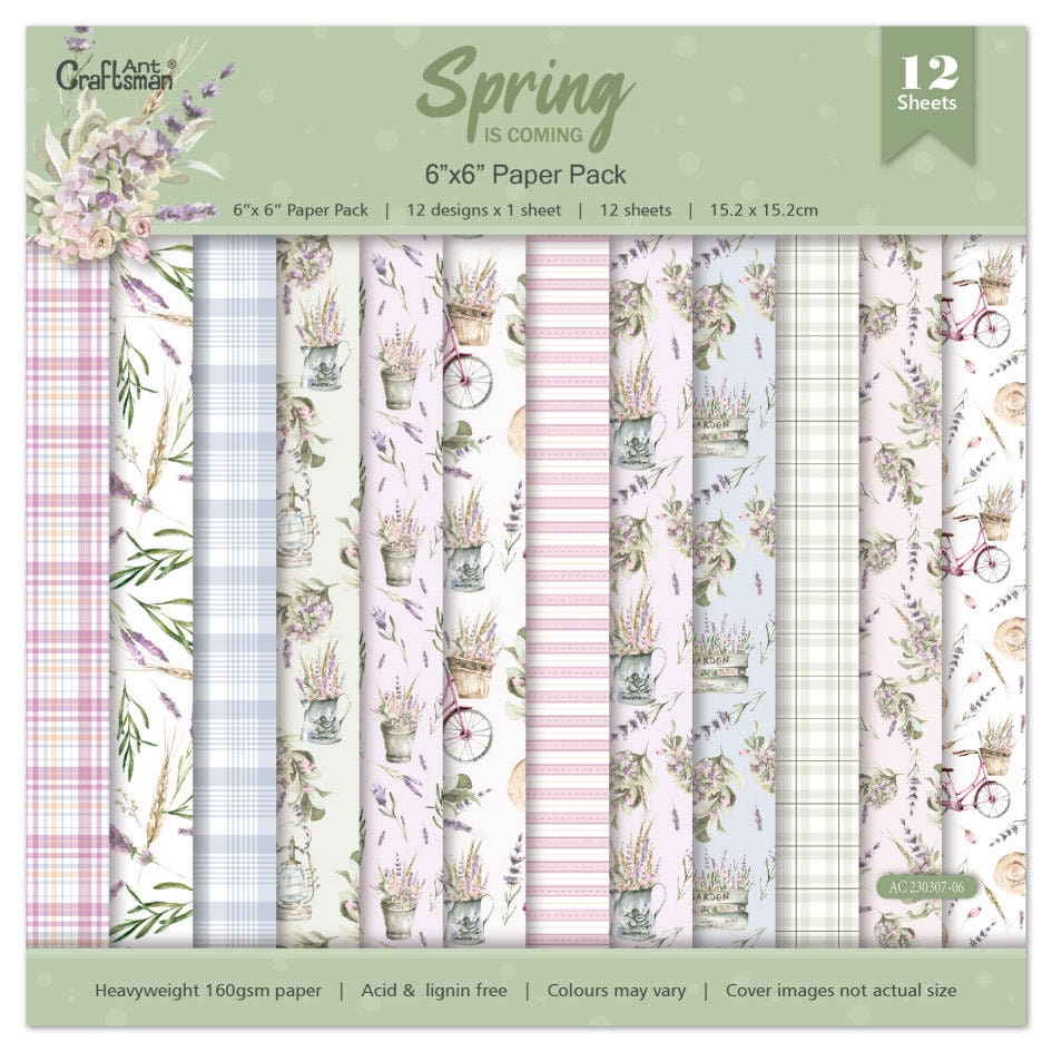 Scrapbook Paper Pack. Different Paper Packs. 12 Sheets of 15.2x15.2cm ...