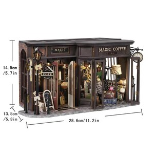 Magic Coffee Wizardi DIY Miniature Cafe Kit - Vintage Coffee Shop With ...
