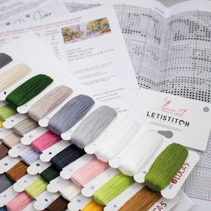 New York - Cross-stitch Kit on Aida 18 Count Canvas. City Streets ...