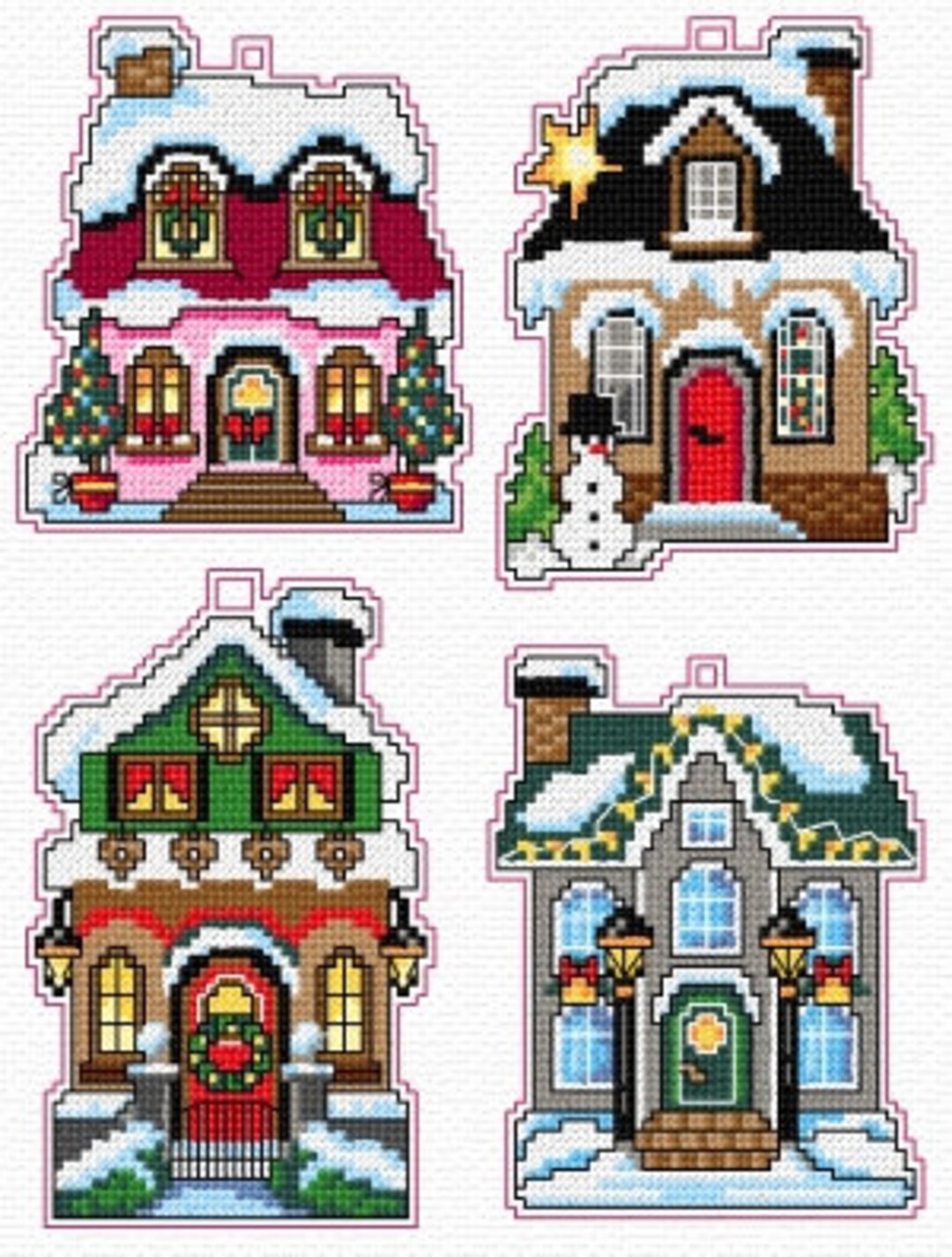 Christmas Tree Gingerbread Houses - Counted Cross-stitch Kit on the ...