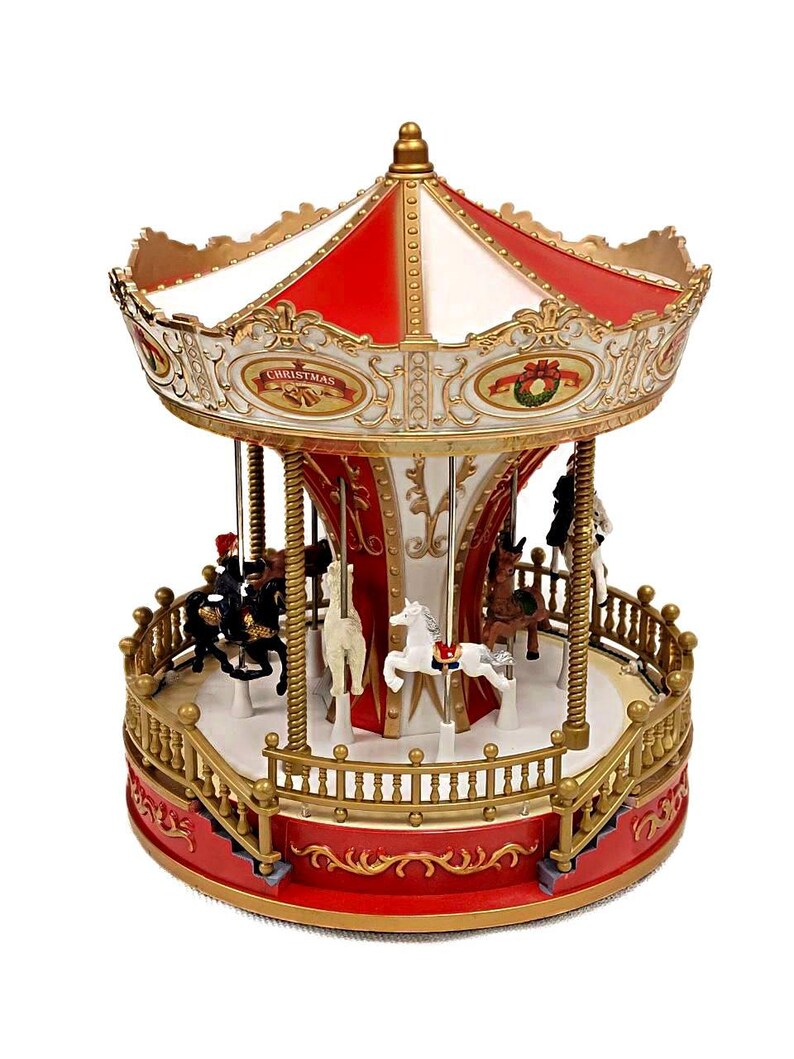 Traditional Christmas Carousel for Festive Decoration. Holiday Decor ...