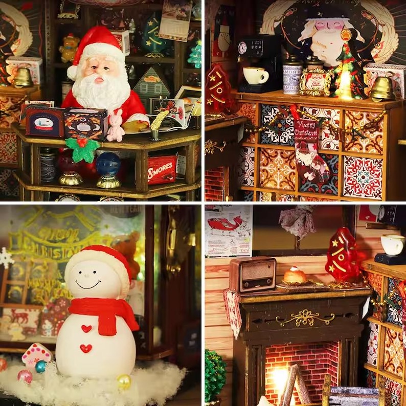 DIY Miniature Roombox Kit - Christmas Wonderland. Handmade Dollhouse ...
