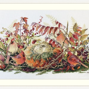 Rhapsody in Red - Counted Cross-stitch Kit. Nature Cross Stitch Pattern ...