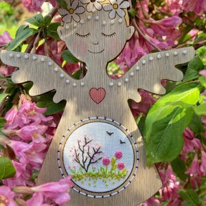 Small Handmade Wooden Frames for Cross Stitch, 12x13cm,13x15. 2x ...