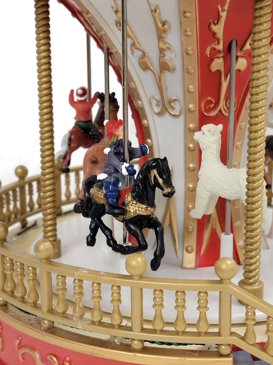 Traditional Christmas Carousel for Festive Decoration. Holiday Decor ...