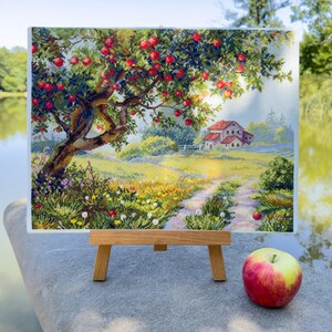 The Old Apple Tree - Counted Cross-stitch Kit. Cross Stitch Pattern on ...