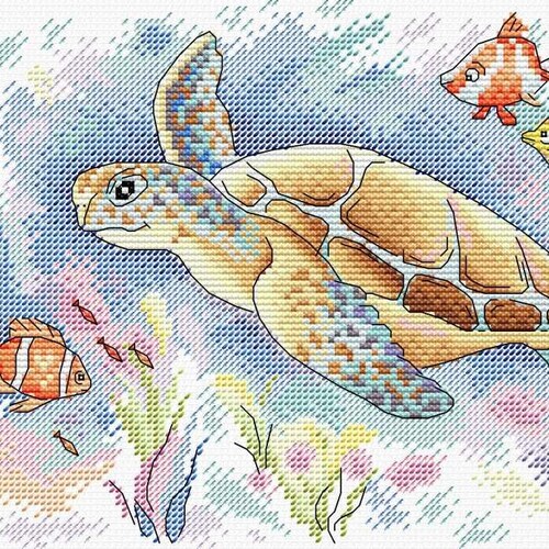 Sea Turtle Cross Stitch Pattern 4 Instant PDF Download Sea | Etsy