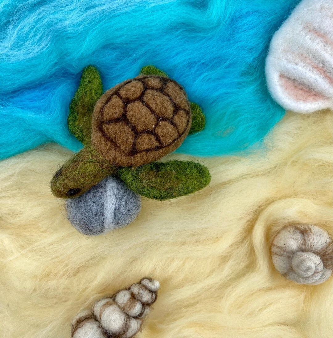 Turtle Needle Felting Kit. DIY Felting Craft Kit for Beginners ...