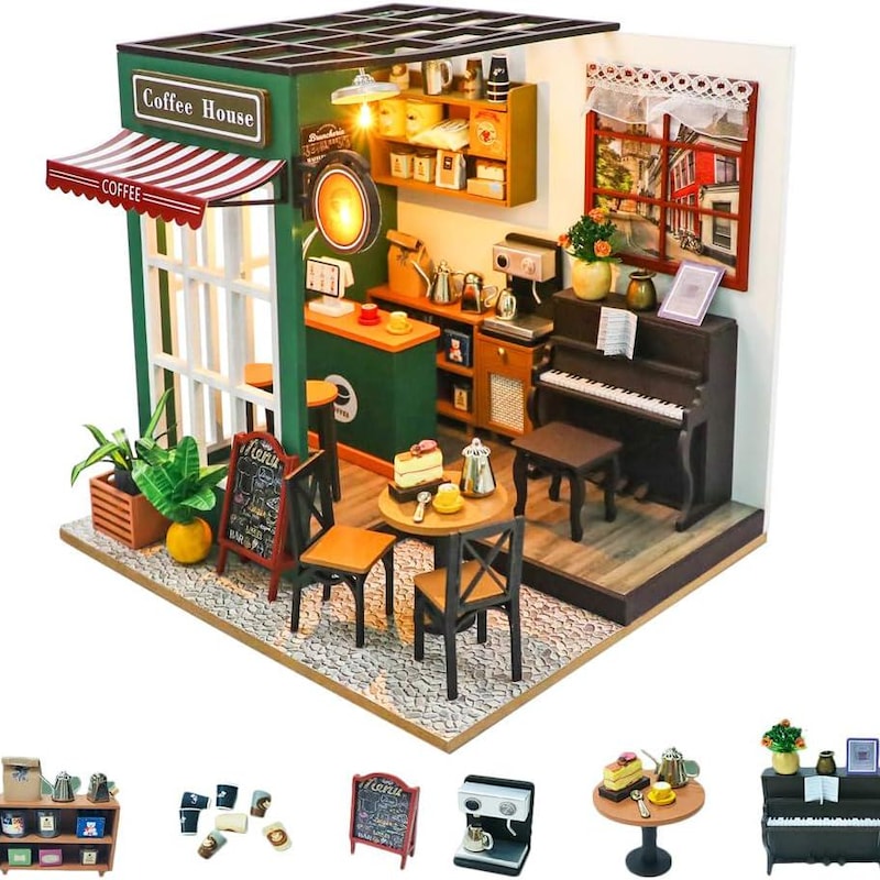 Miniature Coffee Shop - Etsy