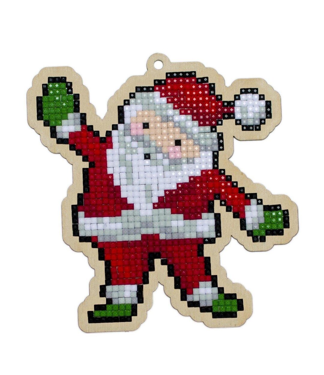 Winter Santa Claus Diamond Painting Charm Kit by Wizardi. Beginner ...