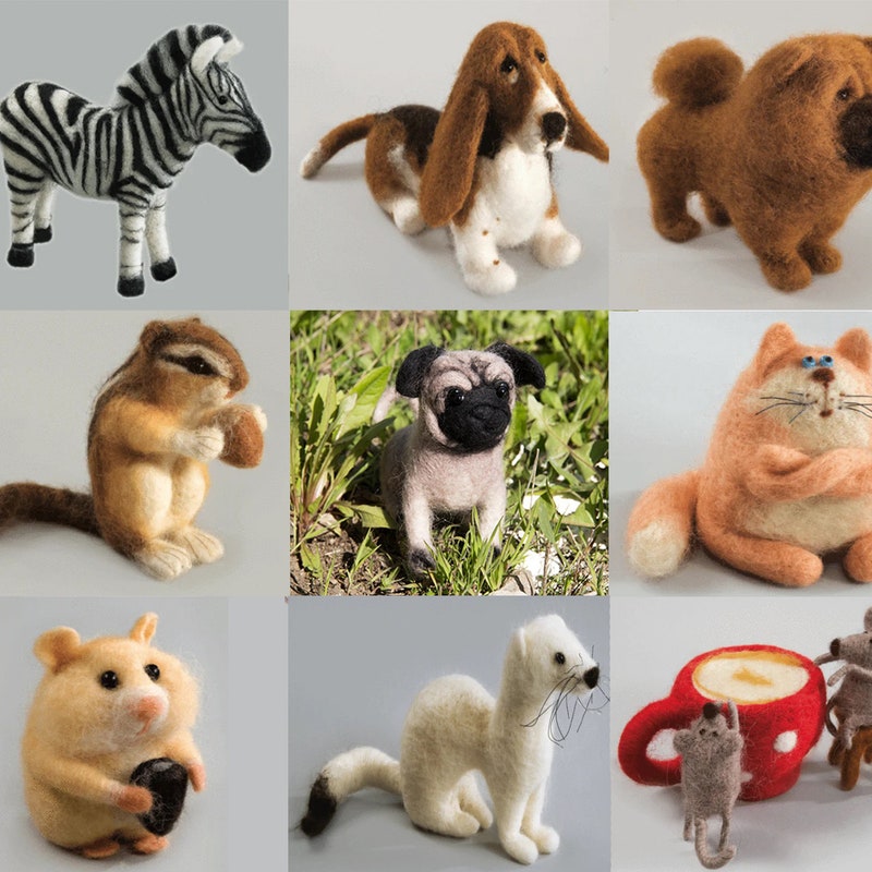 Needle Felt Animals - Etsy
