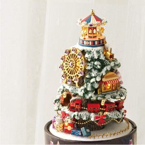 Christmas Rotating Miniature Roombox Kit. DIY Home Decor Kit With ...