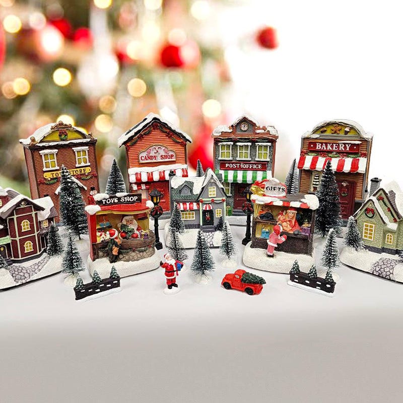 Christmas Village Set - Etsy
