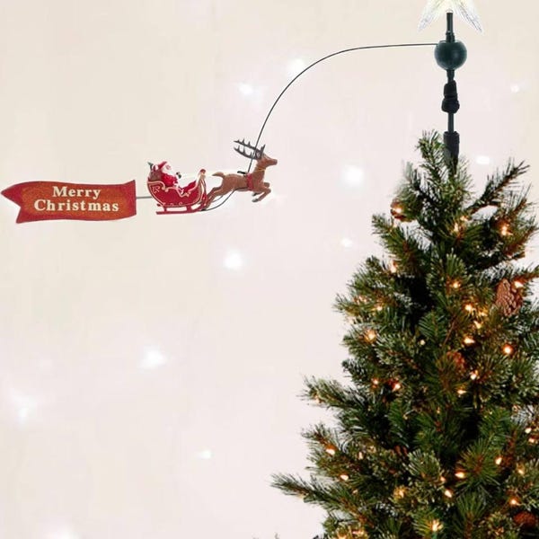 Santa Tree Topper - Etsy