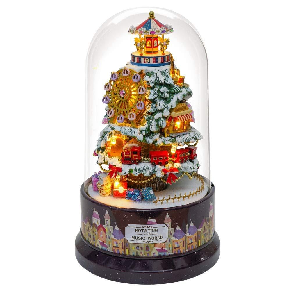 Christmas Rotating Miniature Roombox Kit. DIY Home Decor Kit With ...
