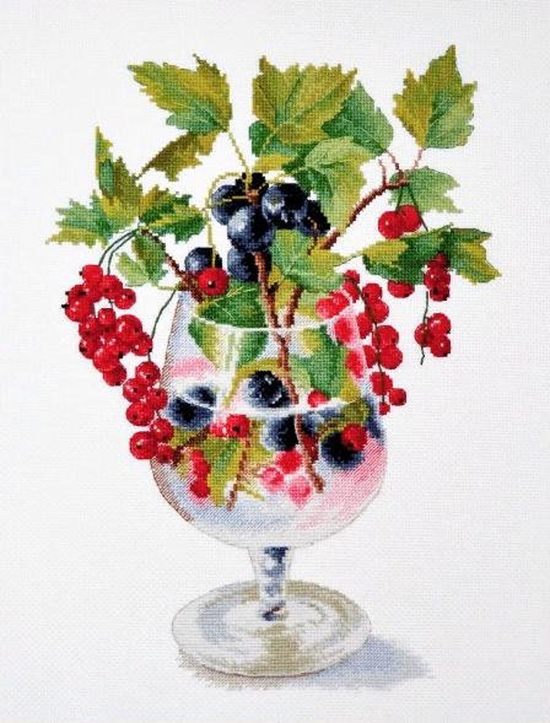 Currant and Blueberry Still Life Cross-stitch Kit 882 - Etsy