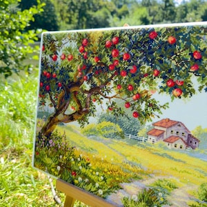 The Old Apple Tree - Counted Cross-stitch Kit. Cross Stitch Pattern on ...