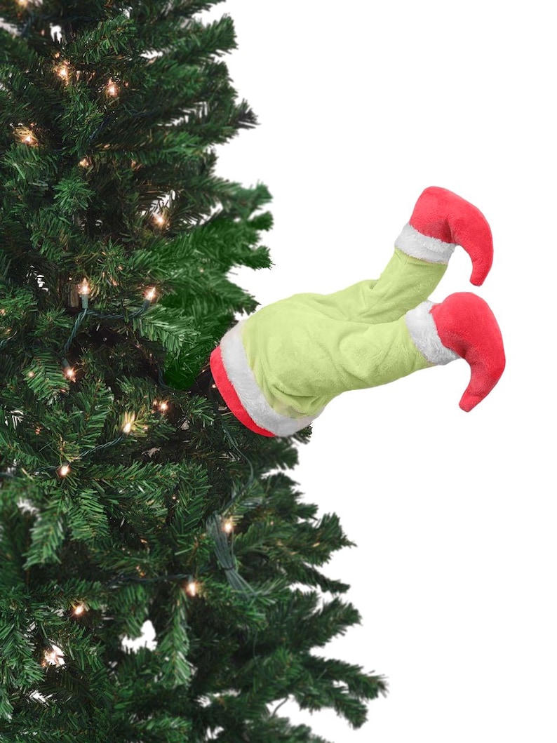 Animated Santa Leg Kickers for Christmas Tree Decor. Festive and Funny ...