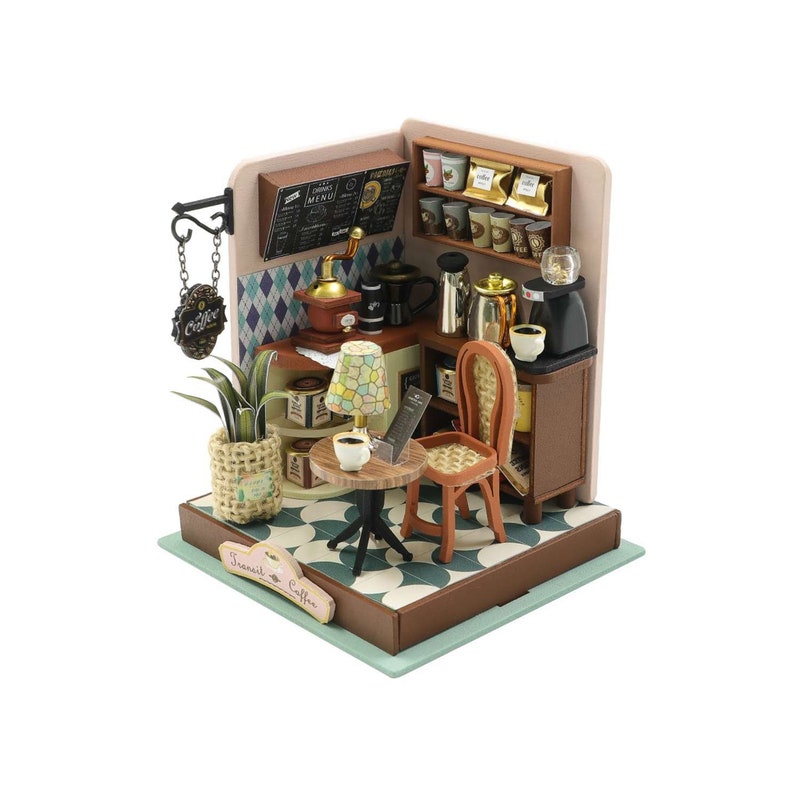 Miniature Coffee Shop - Etsy