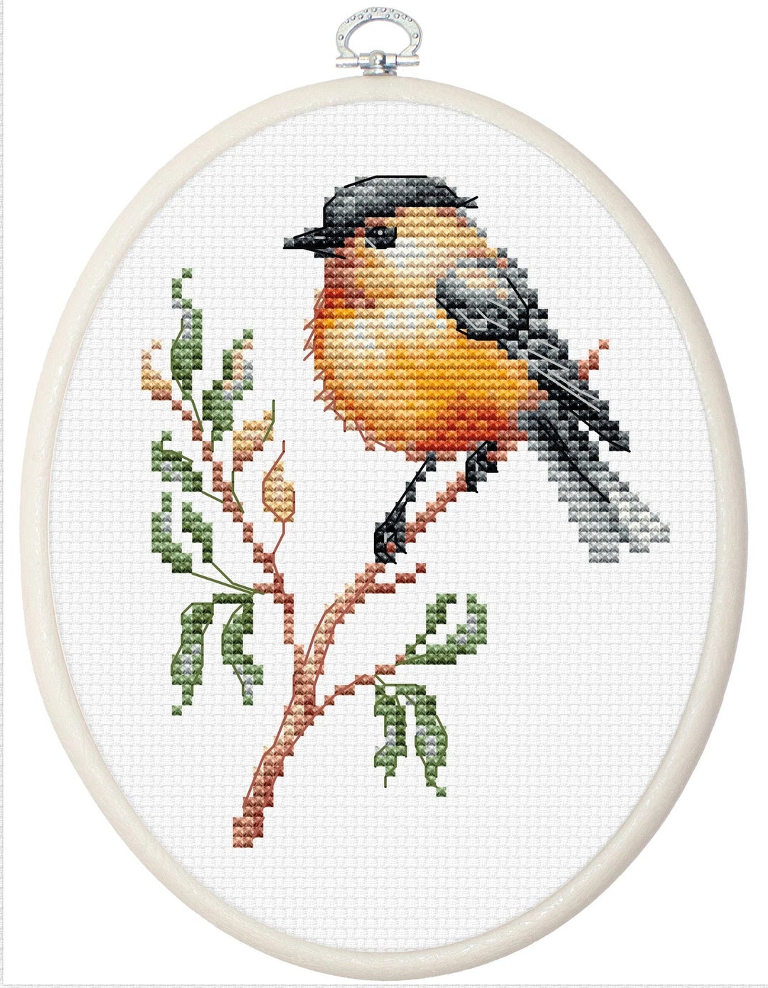 Bird on the Branch - Cross-stitch Kit on Aida 16 Count Canvas. USA ...