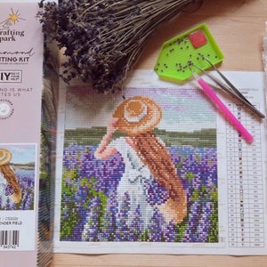 Lavender Field Diamond Painting Set by Crafting Spark. Fantasy - Etsy